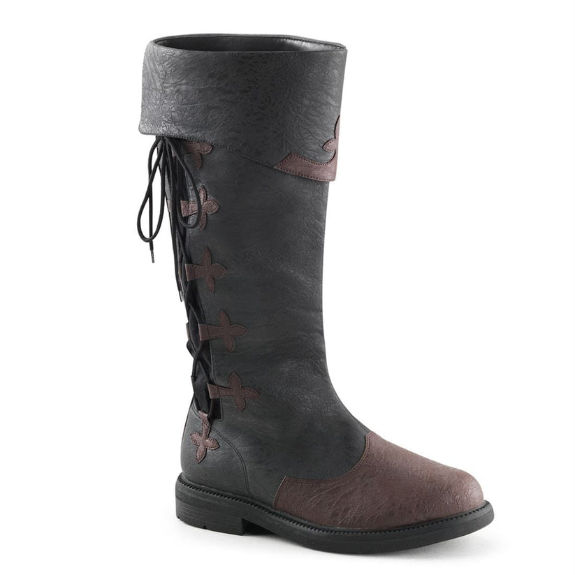 Medieval Knight Boots – Handcrafted Leather in Black & Brown – NOIRTIDE